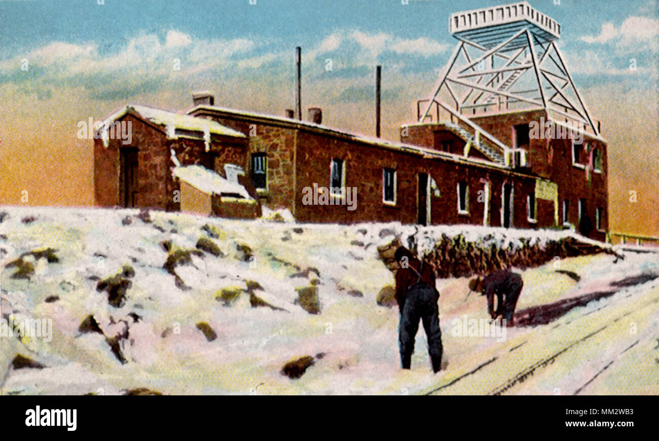 Pike's Peak Summit. Colorado Springs. 1945 Stock Photo - Alamy