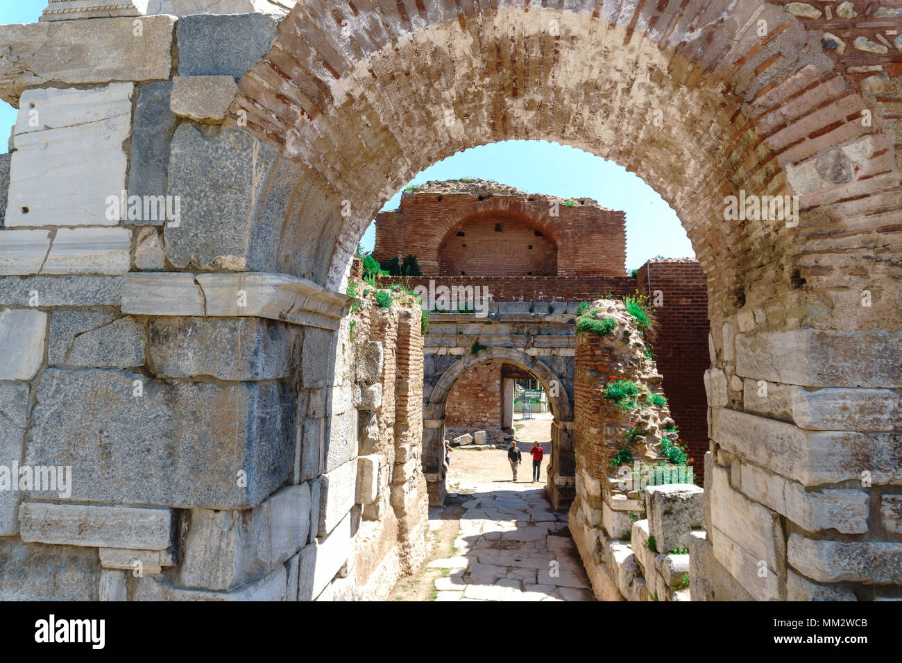 IZNIK, TURKEY - APRIL 22, 2018 : Historical stone walls and doors of ...