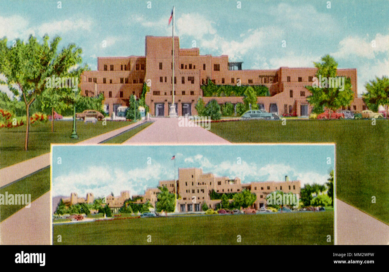Veteran's Hospital. Albuquerque. 1935 Stock Photo - Alamy