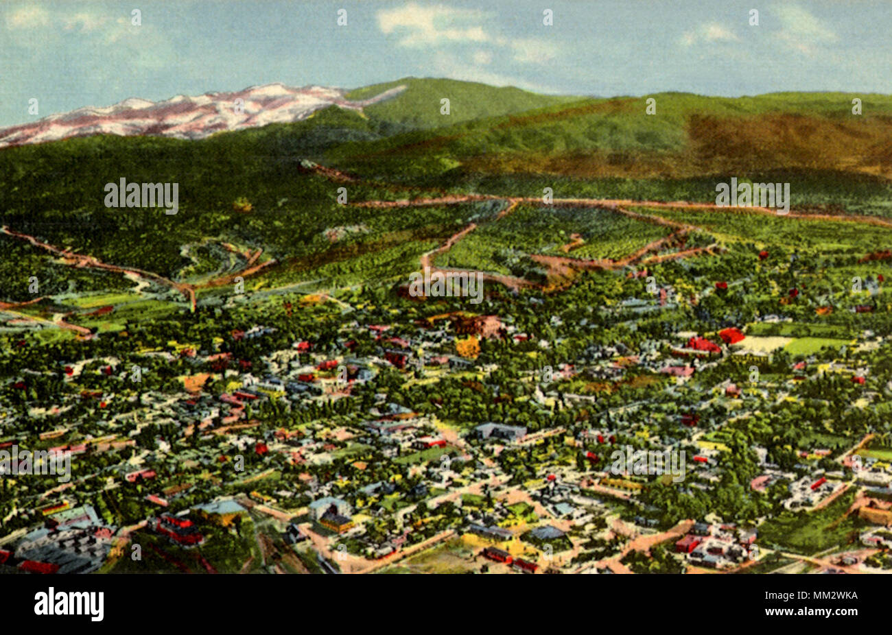 Santa fe new mexico aerial hi-res stock photography and images - Alamy