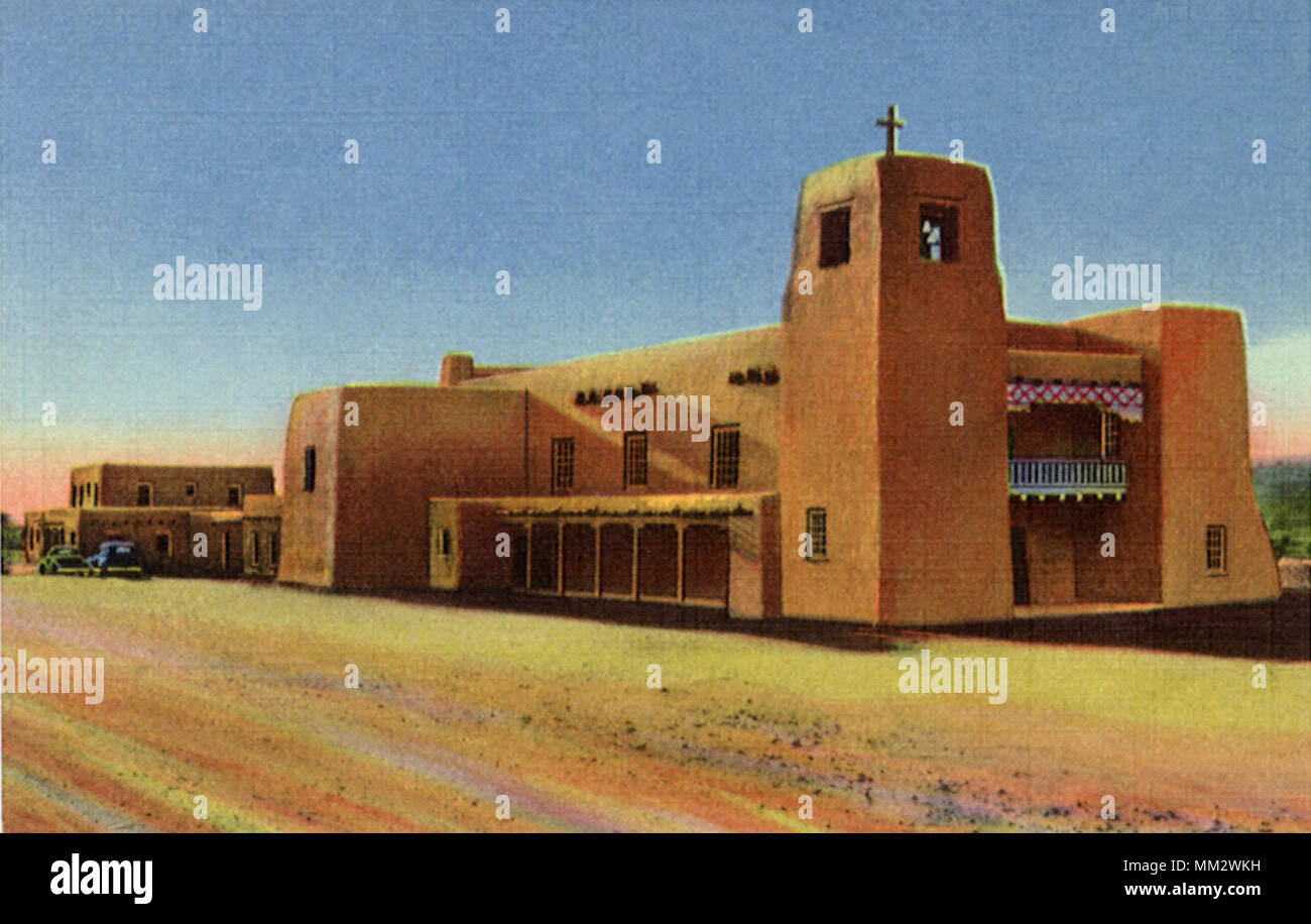 Cristo Rey Church. Santa Fe. 1935 Stock Photo - Alamy