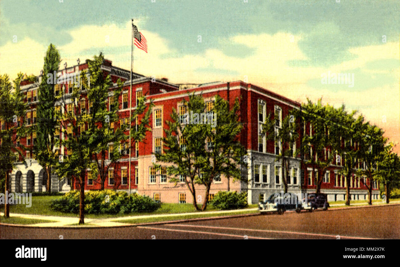 Methodist Hospital. Gary. 1951 Stock Photo - Alamy