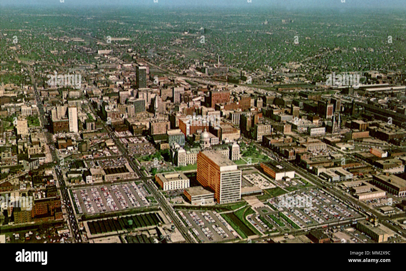 View of Downtown Indianapolis. 1960 Stock Photo - Alamy