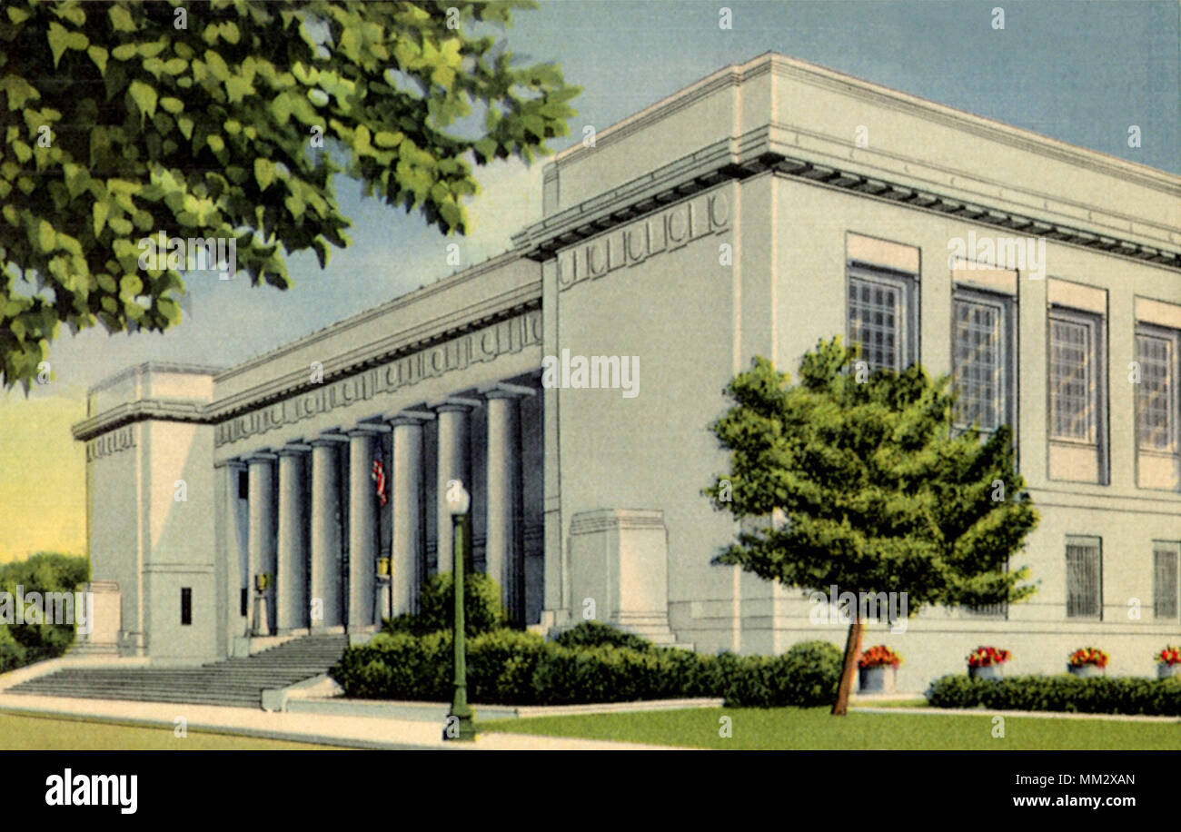 Public Library. Indianapolis. 1940 Stock Photo - Alamy