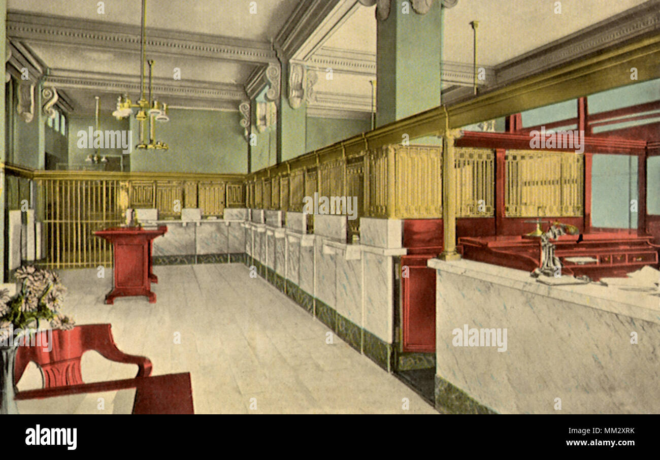 Security Savings Bank. Cedar Rapids. 1910 Stock Photo - Alamy