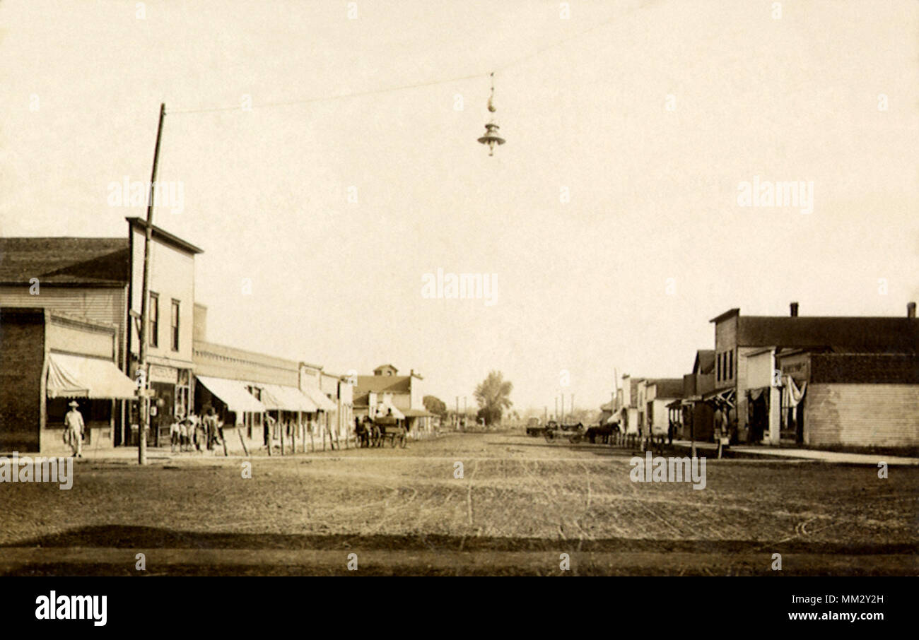 Street. Dow City. 1940 Stock Photo - Alamy