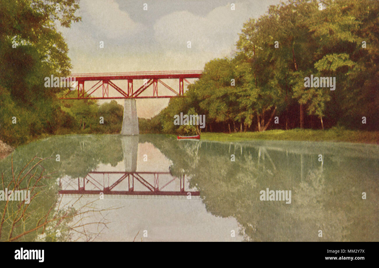Illinois Central Bridge. Iowa Falls. 1911 Stock Photo - Alamy