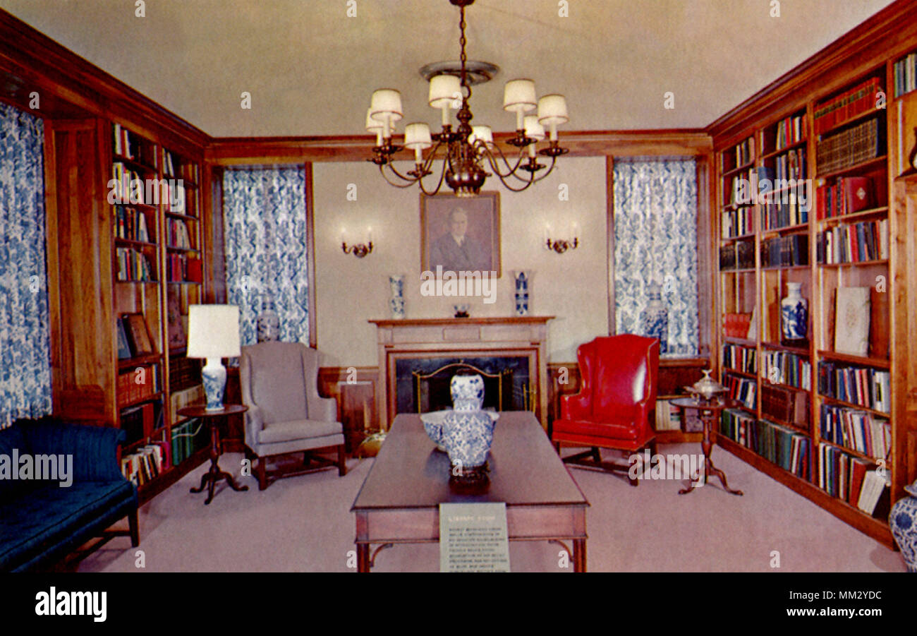 Library at Hoover Library. West Branch. 1960 Stock Photo - Alamy