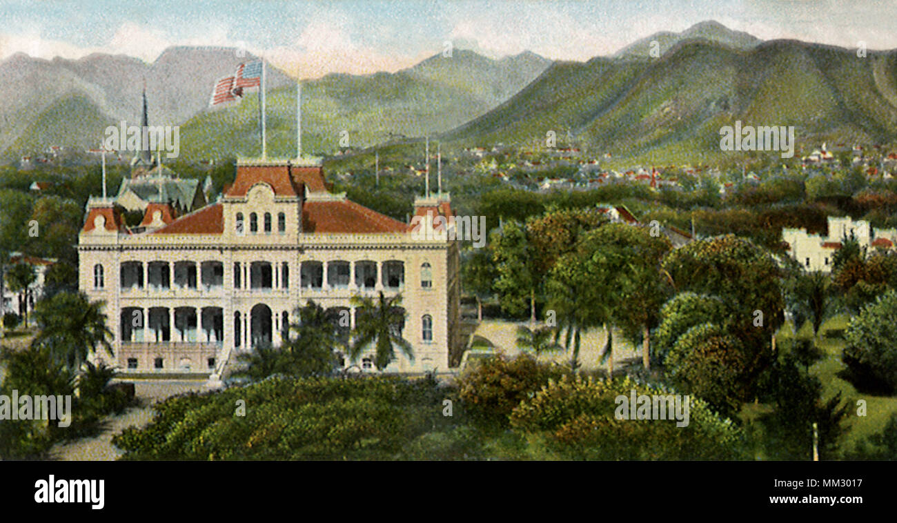 Government Building. Honolulu. 1910 Stock Photo - Alamy
