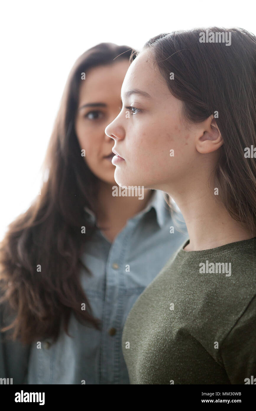 Portrait of two sisters Stock Photo - Alamy
