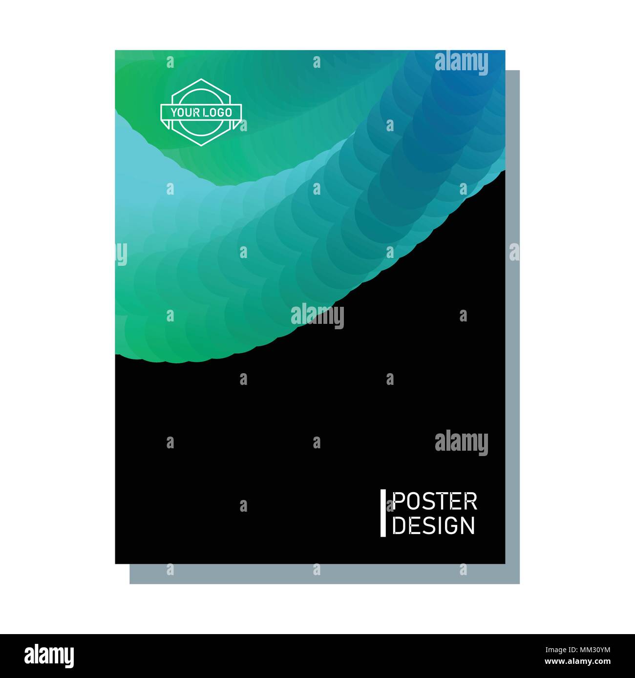 Abstract poster with blend Stock Vector Image & Art - Alamy