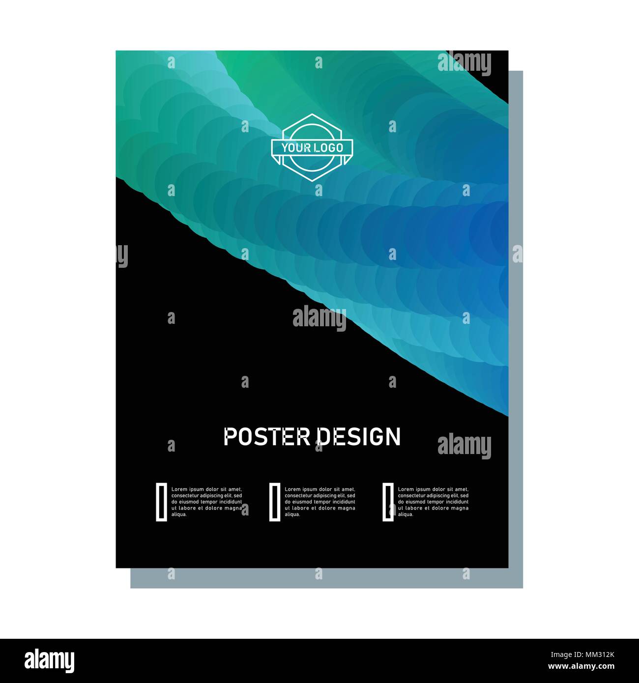Abstract poster with blend Stock Vector Image & Art - Alamy