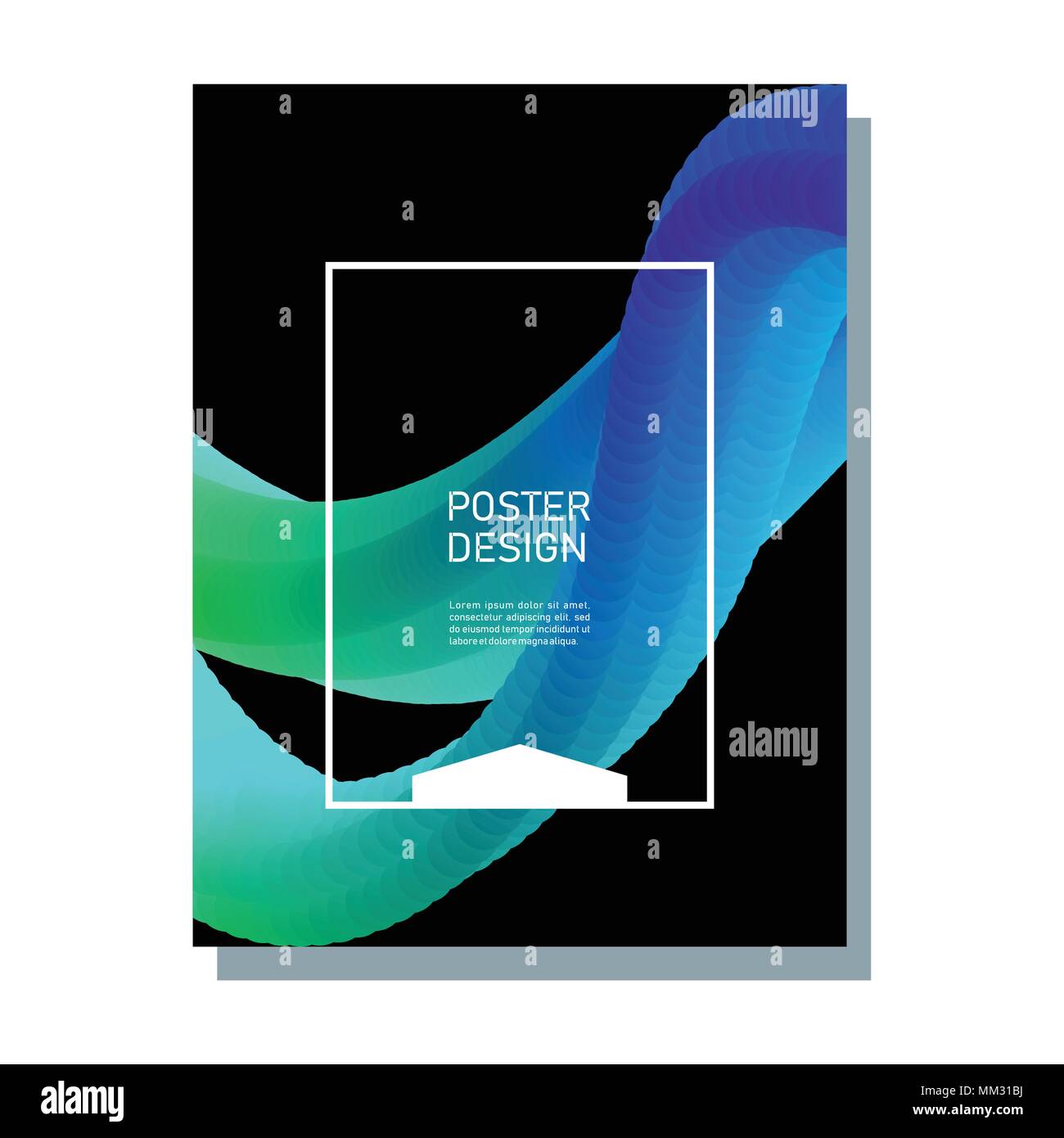 Abstract poster with blend Stock Vector Image & Art - Alamy