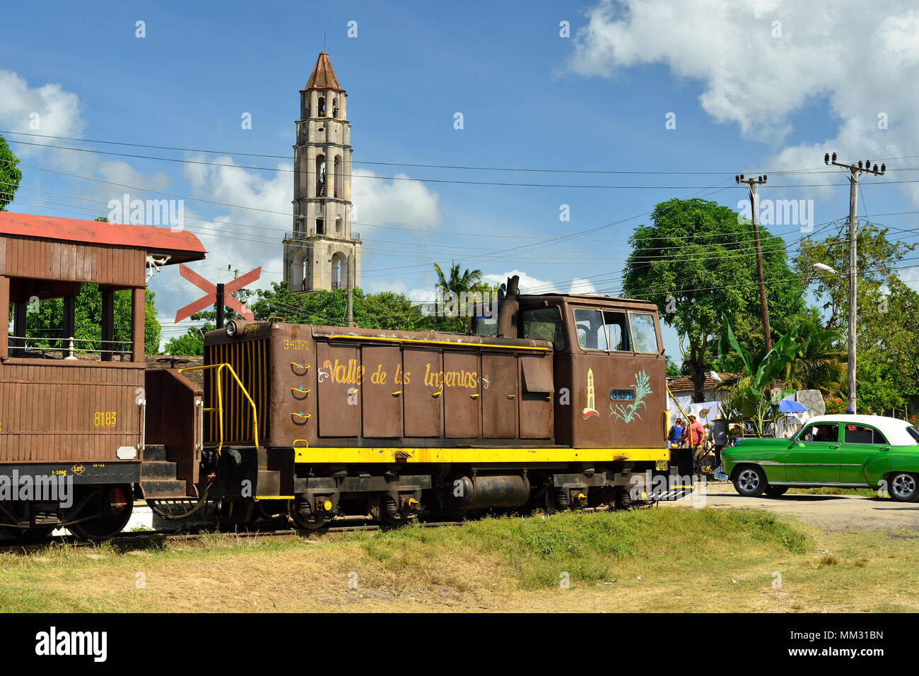 VALLE DE LOS INGENIOS, CUBA - 10 NOVEMBER 2016: Tower in the valley to ...