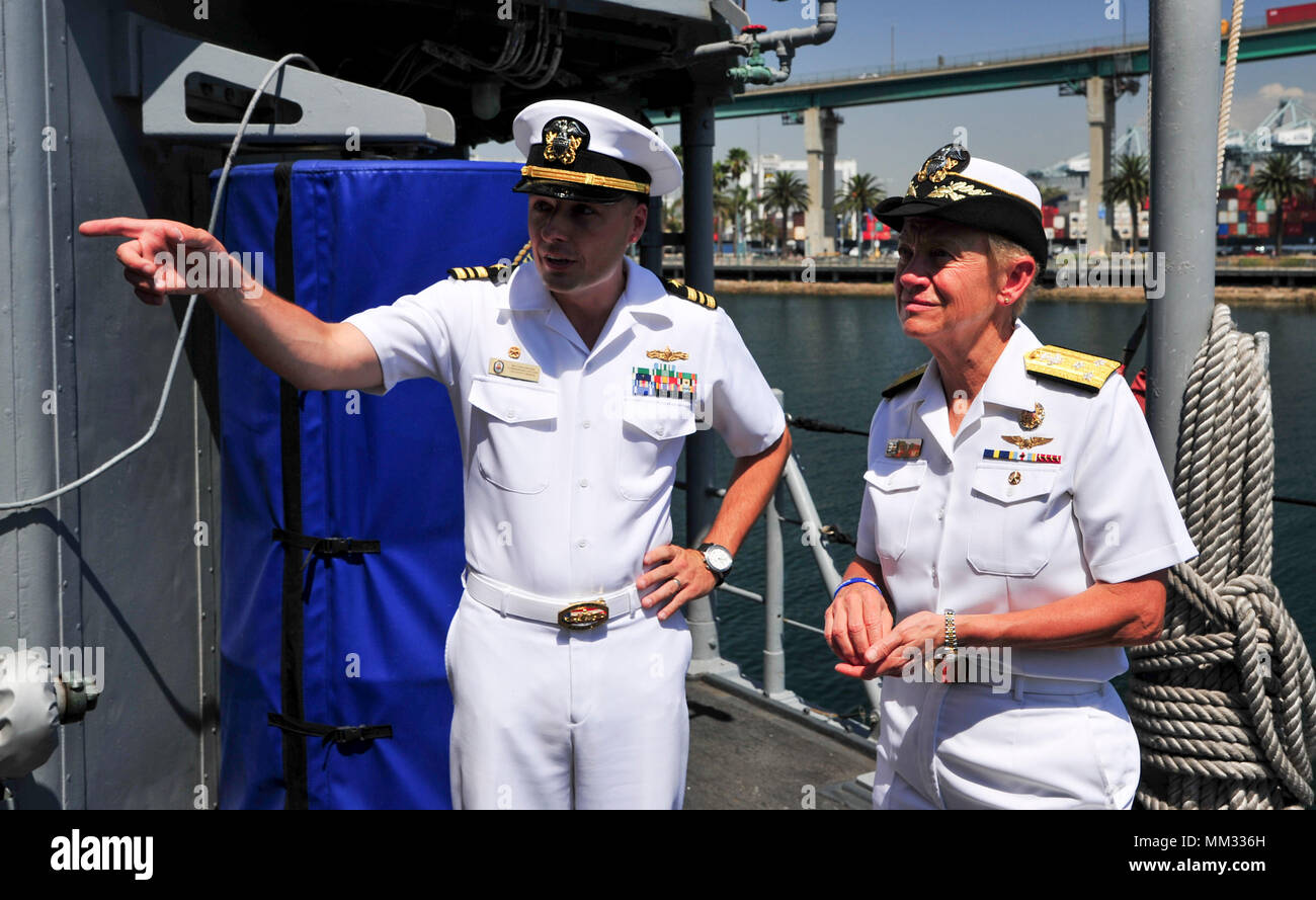 LOS ANGELES (Sep. 1, 2017) Vice Adm. Nora Tyson, commander, U.S. 3rd ...
