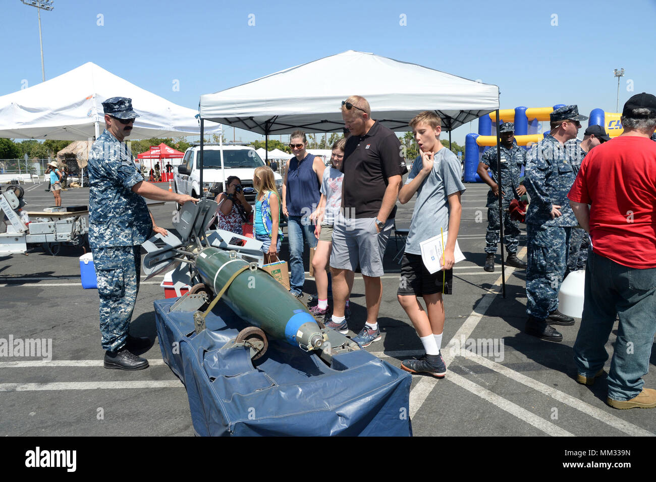 LOS ANGELES (Sept. 1, 2017) Mineman 1st Class Brian Lampman, assigned ...