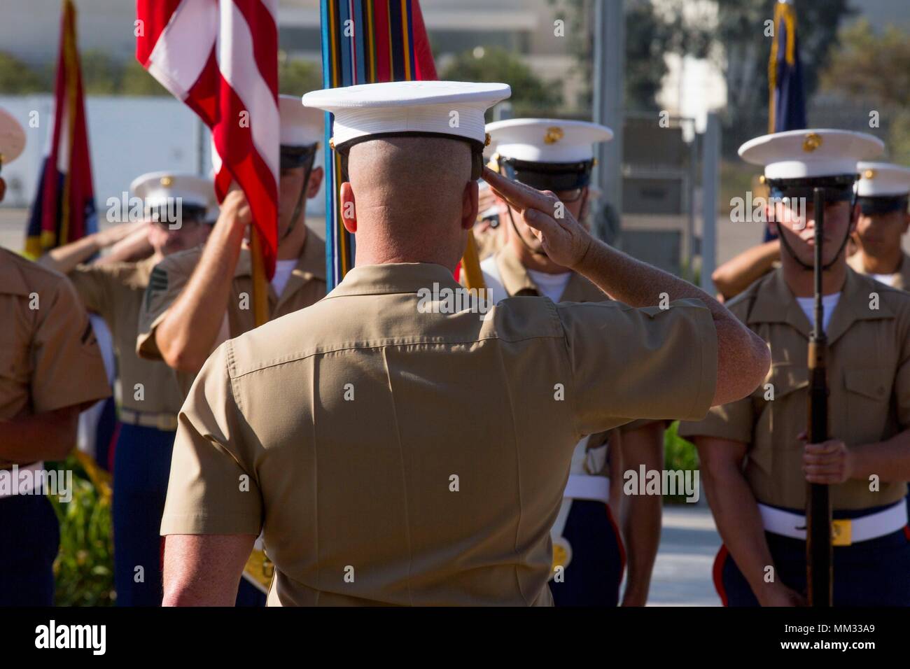 Col. Jeff Vandaveer, commanding officer of Marine Air Control Group ...