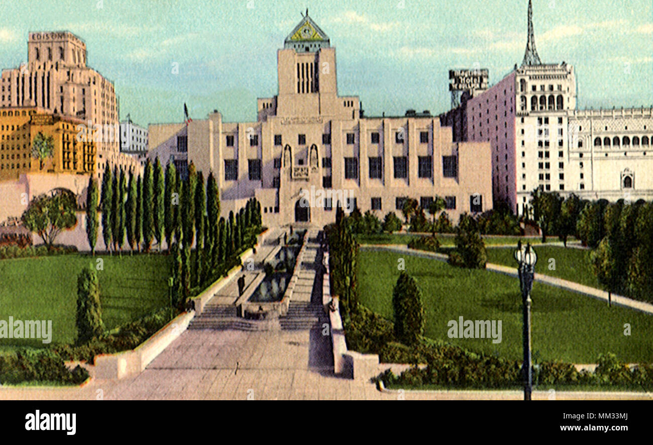 Public Library. Los Angeles. 1947 Stock Photo - Alamy