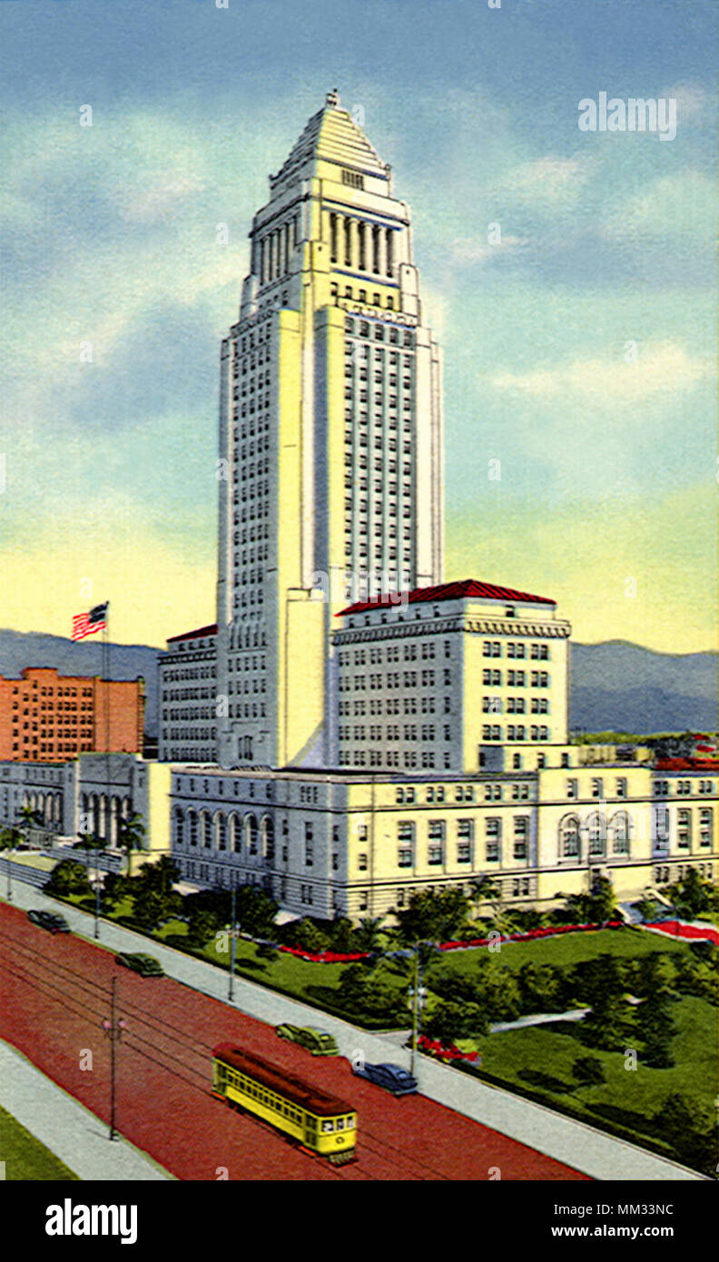 Los ángeles city hall 1940 hi-res stock photography and images - Alamy