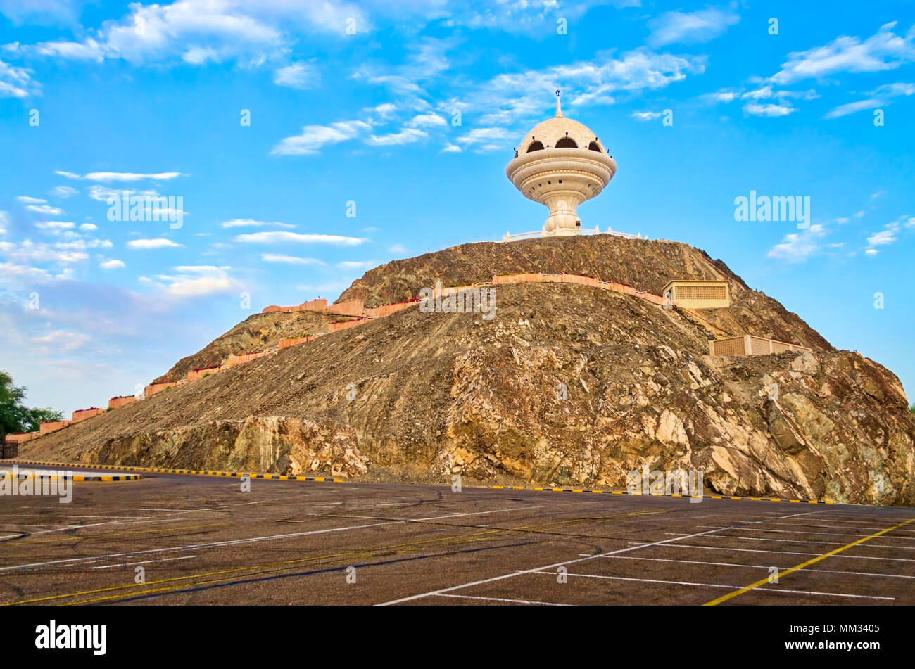 The famous Riyam Park monument of Muscat, Oman Stock Photo - Alamy
