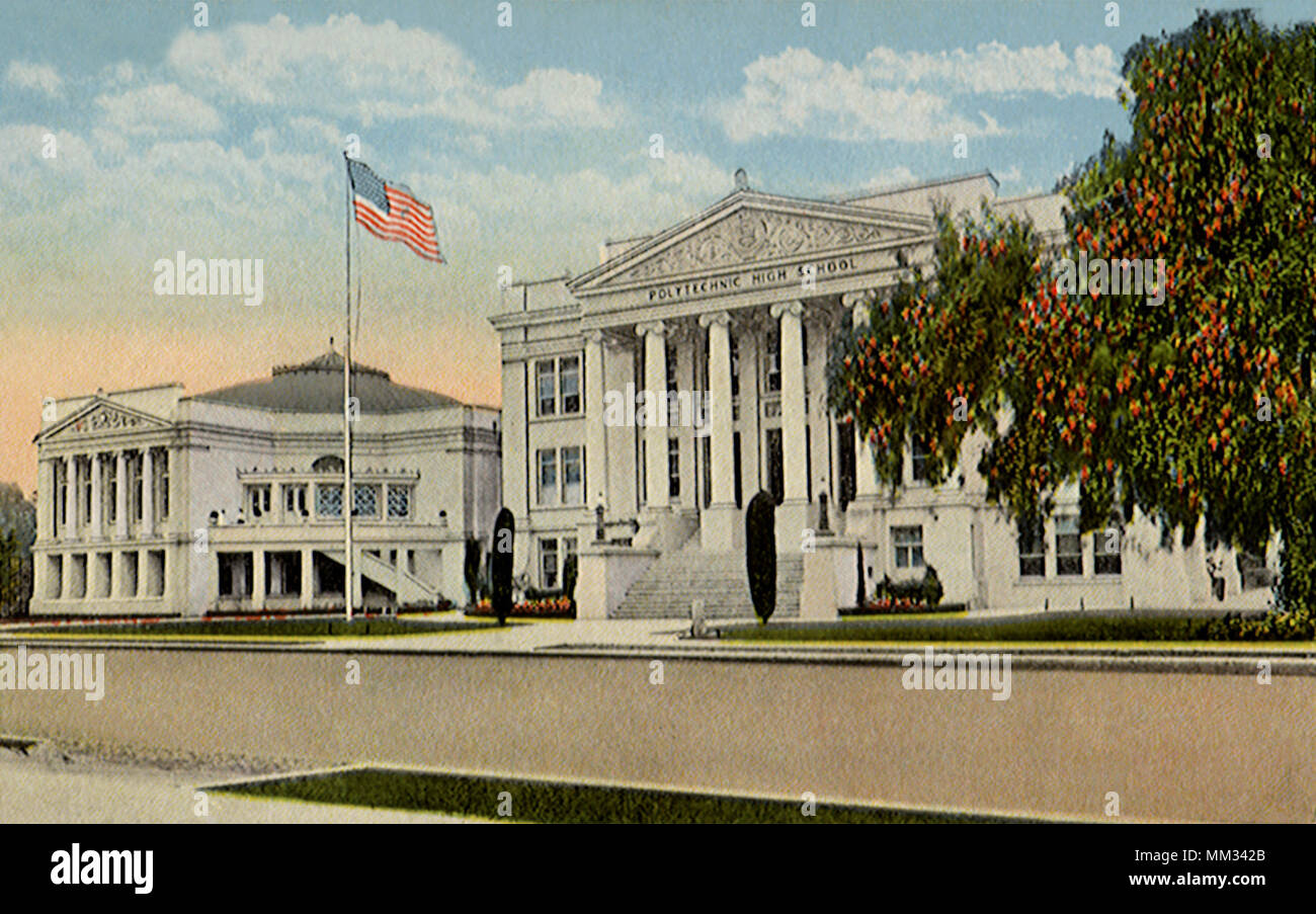 Polytechnic High School. Los Angeles. 1910 Stock Photo - Alamy