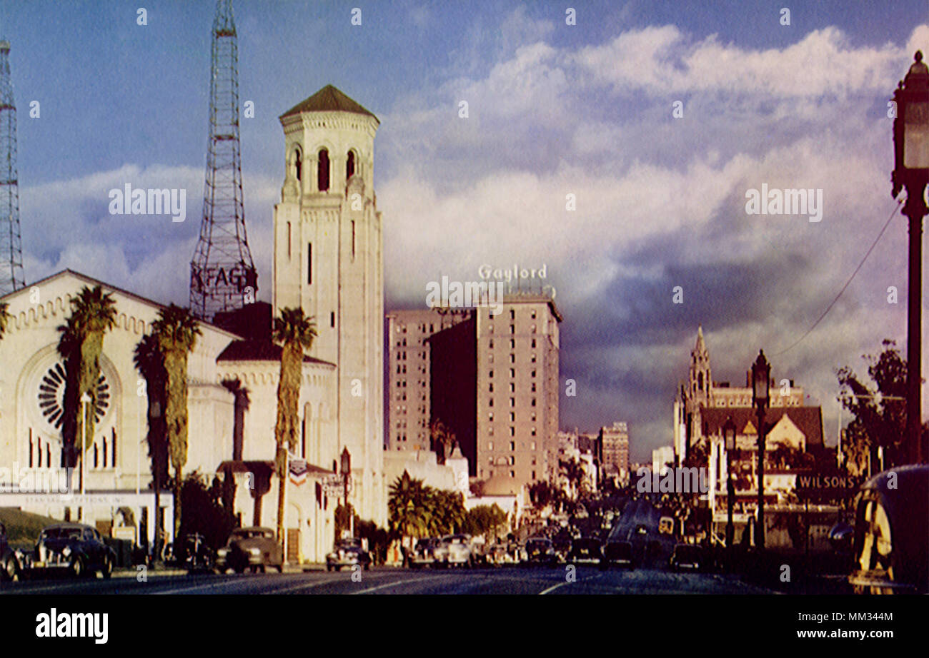 Wilshire Christian Church. Los Angeles. 1960 Stock Photo - Alamy