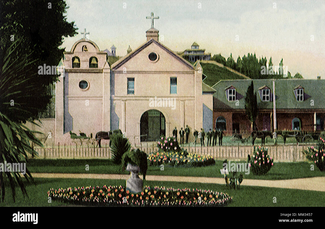 Old Plaza Church. Los Angeles. 1910 Stock Photo - Alamy