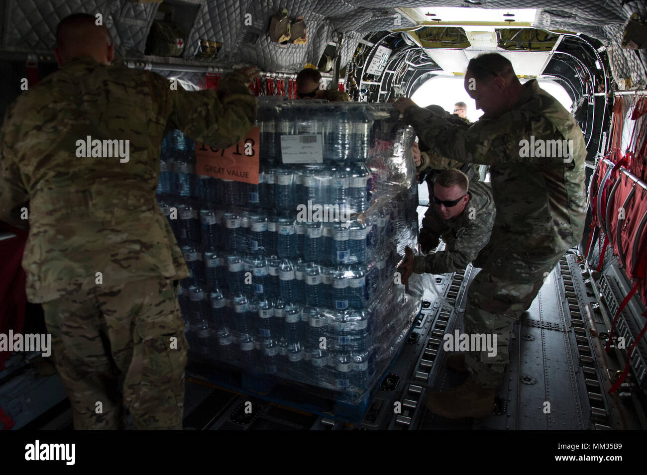 Soldiers from the CH-47 Chinook helicopter assigned to the Battalion ...