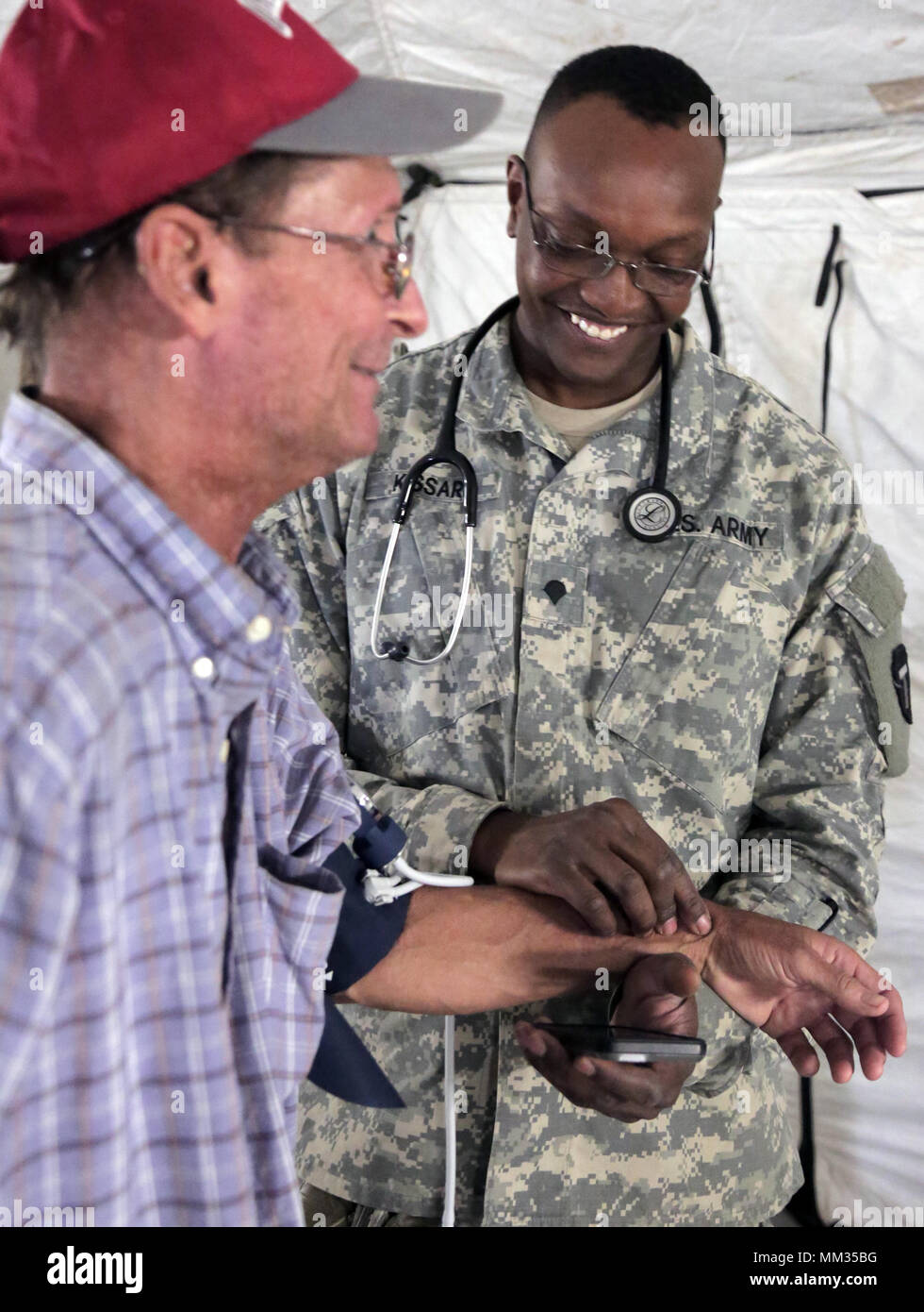 U.S. Army Spc. Abel Kissaru of C Company, 949 Brigade Support Battalion ...