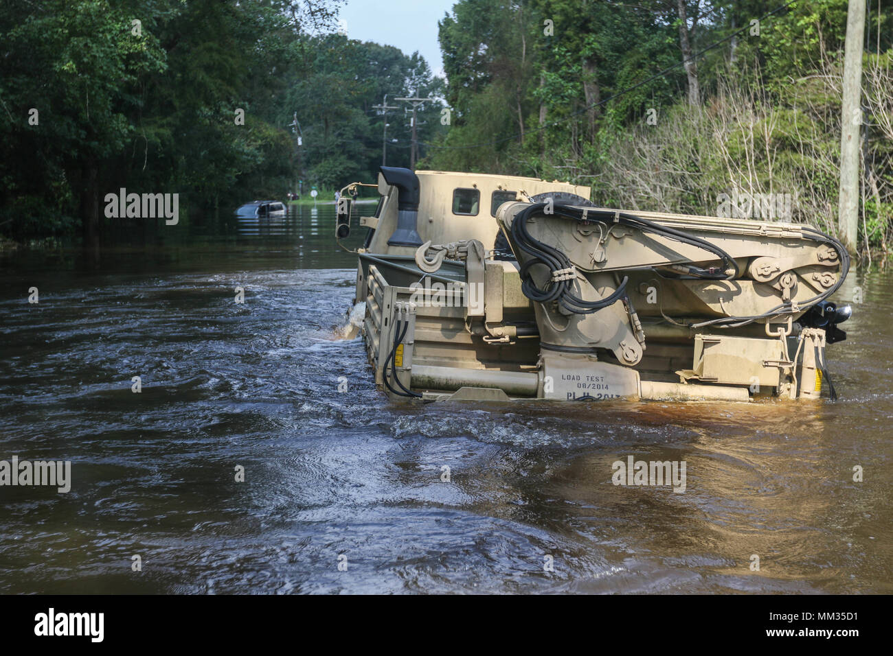 A Light Medium Tactical Vehicle (LMTV) with A Battery, 1st Battalion ...