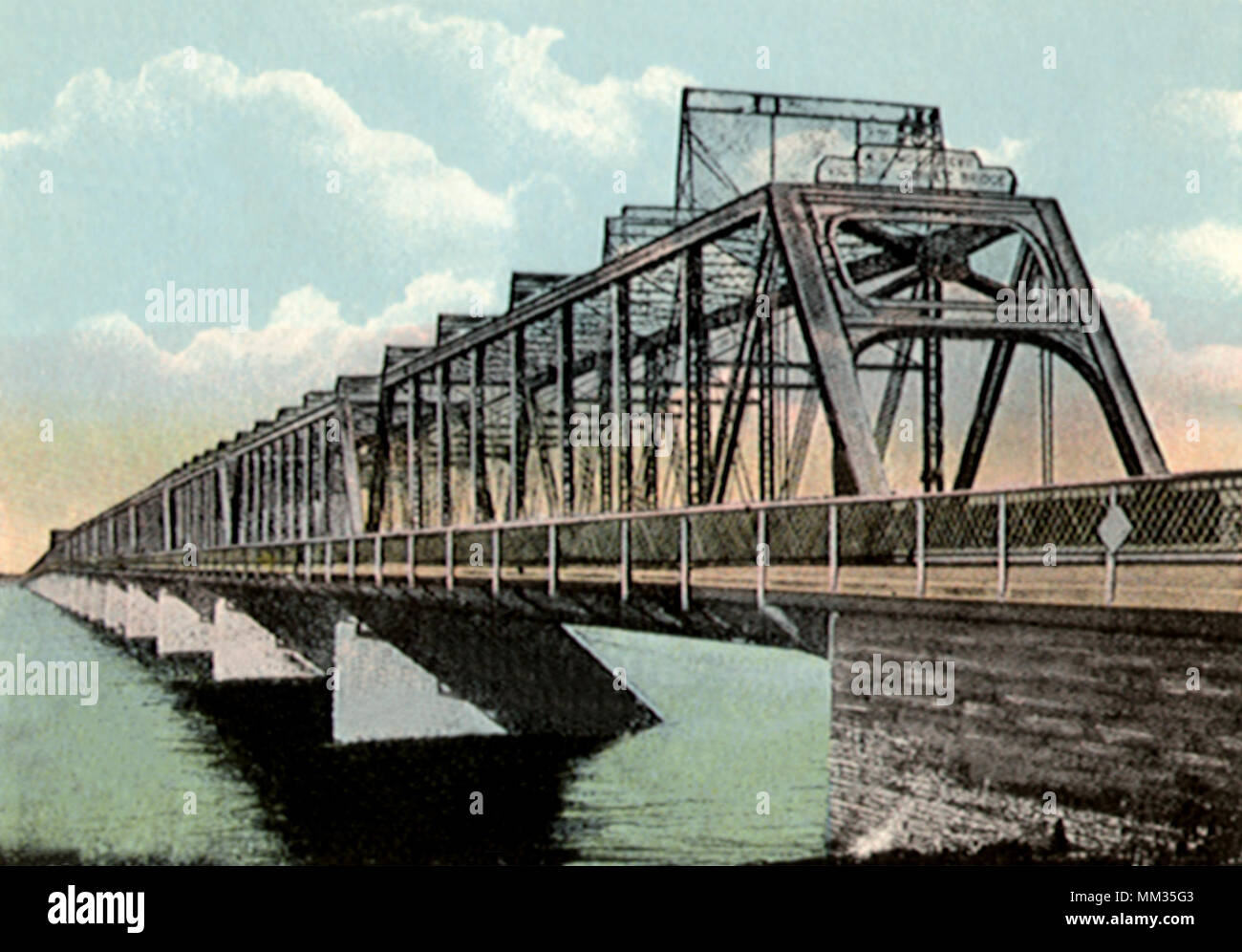 Victoria Bridge. Montreal. 1920 Stock Photo - Alamy