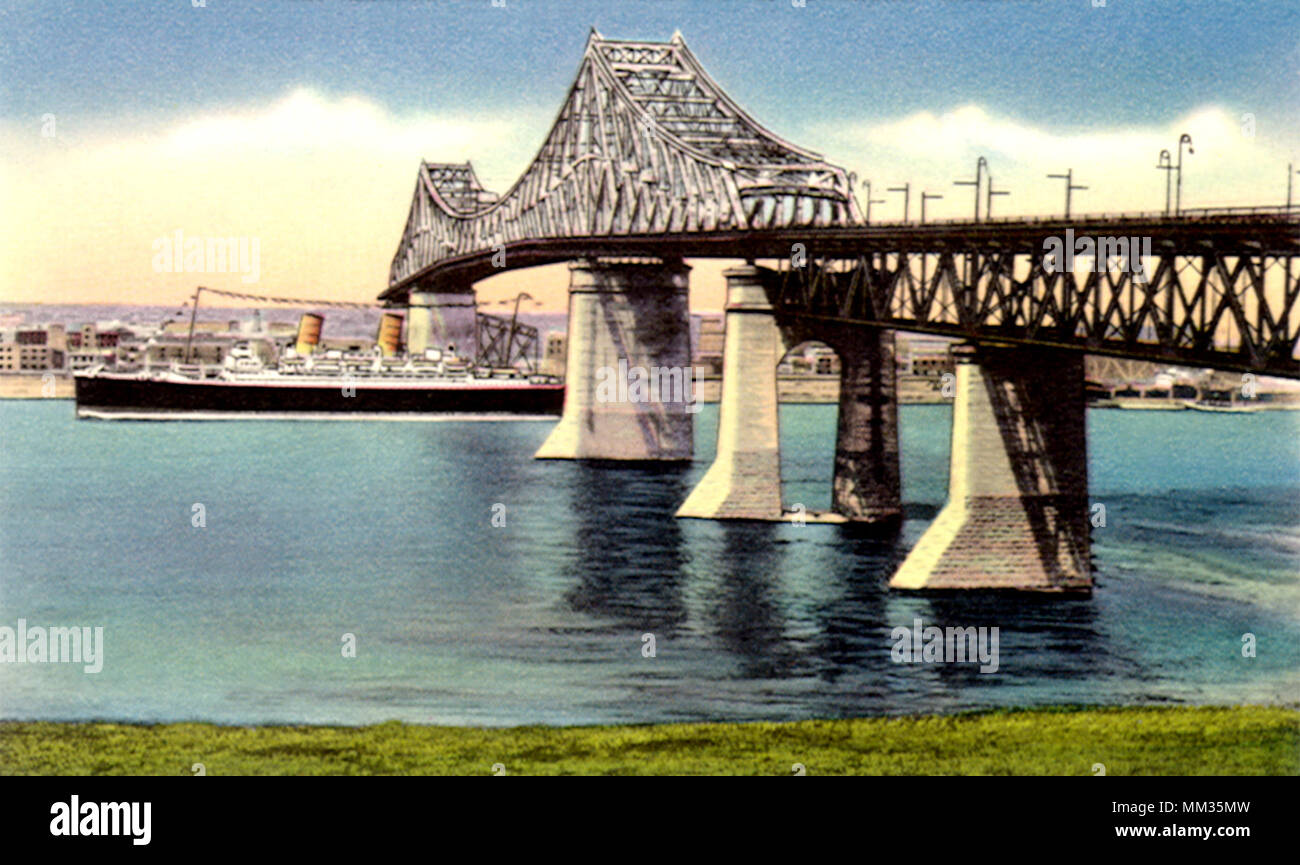 Jacques Cartier Bridge. Montreal. 1930 Stock Photo - Alamy