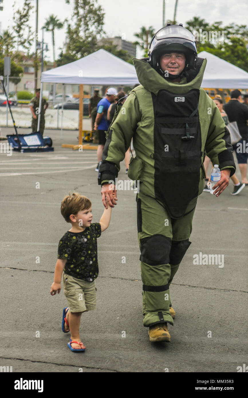 LOS ANGELES (September 2, 2017) Sgt. Christopher Madison, an explosive ...