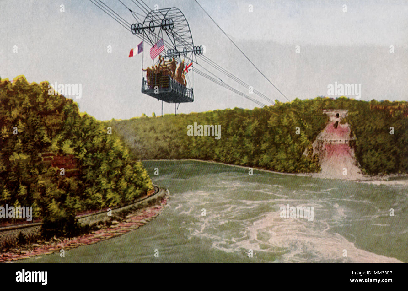 Cable car over falls hi-res stock photography and images - Alamy
