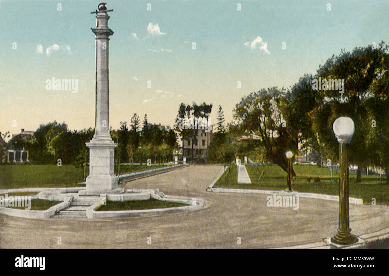 Wolfe's Monument. Plains of Abraham. 1920 Stock Photo - Alamy