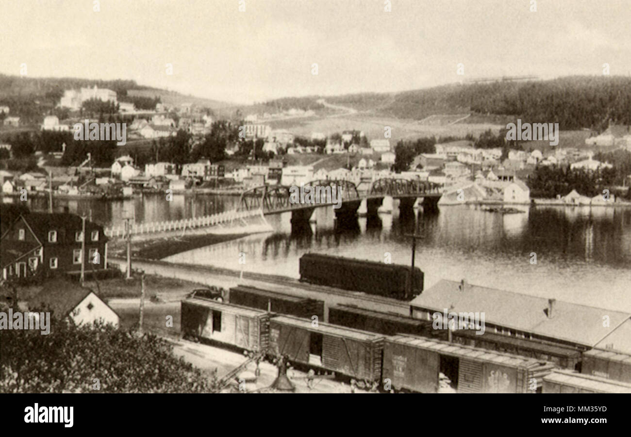 View from Fort Ramsey. Gaspe. 1920 Stock Photo - Alamy