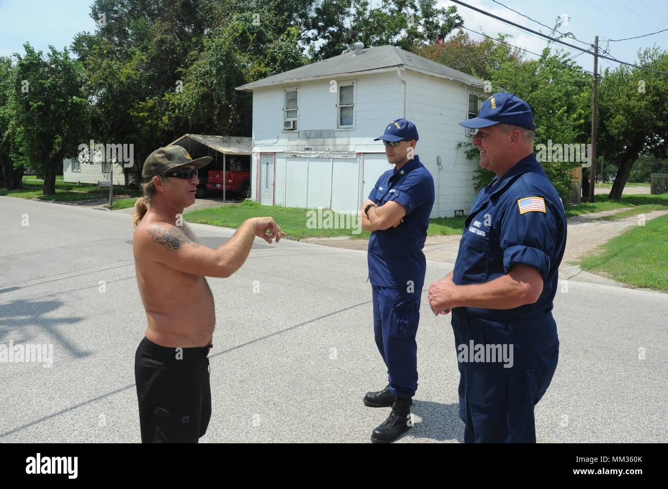 Coast Guard Chief Warrant Officer Tony Winstead and Petty Officer 1st ...