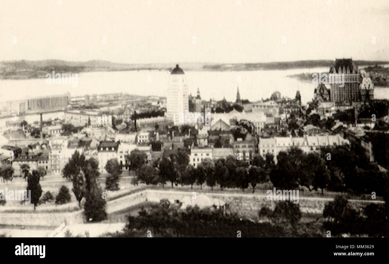 View of Quebec. 1930 Stock Photo - Alamy