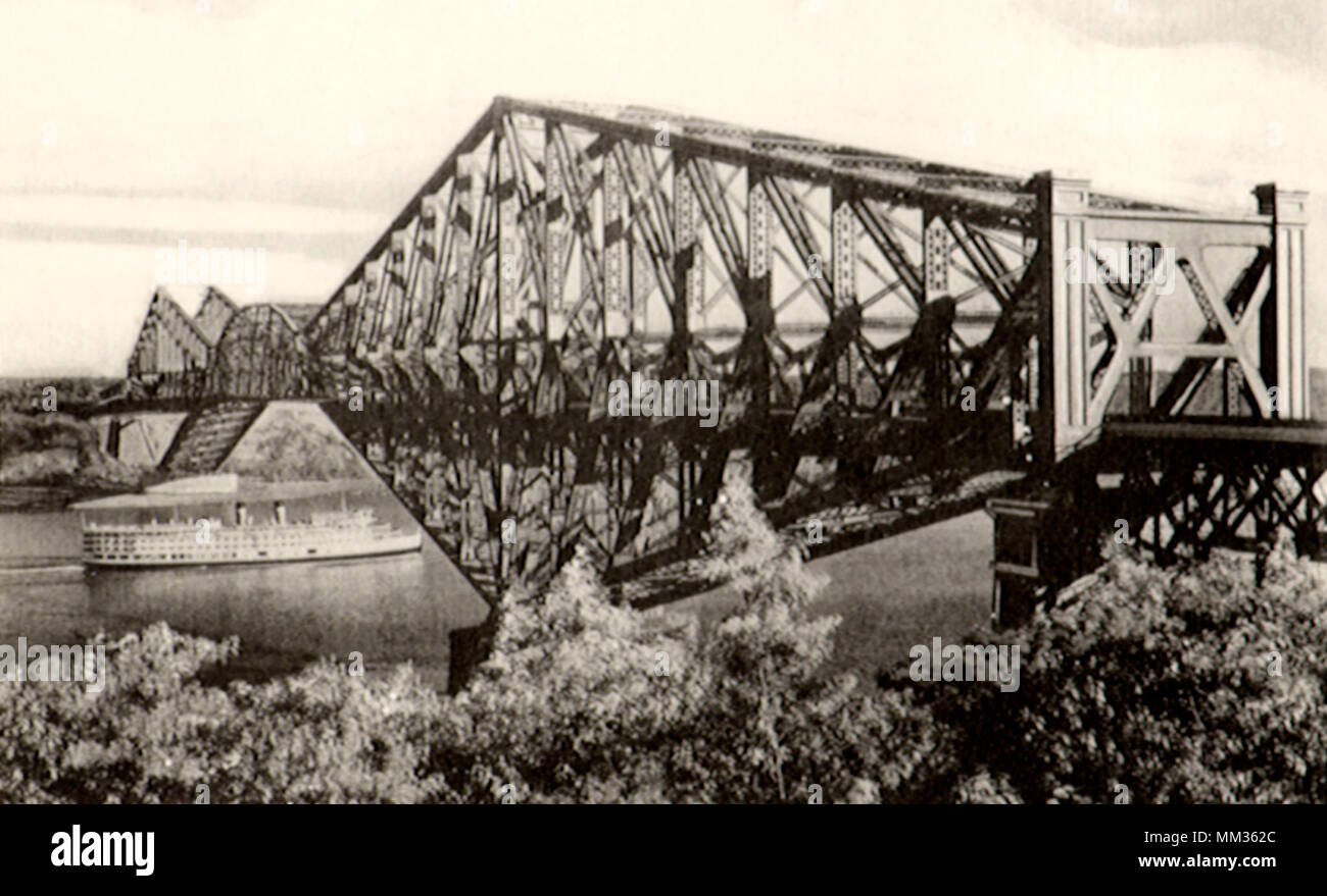 Quebec Bridge. Quebec. 1930 Stock Photo - Alamy