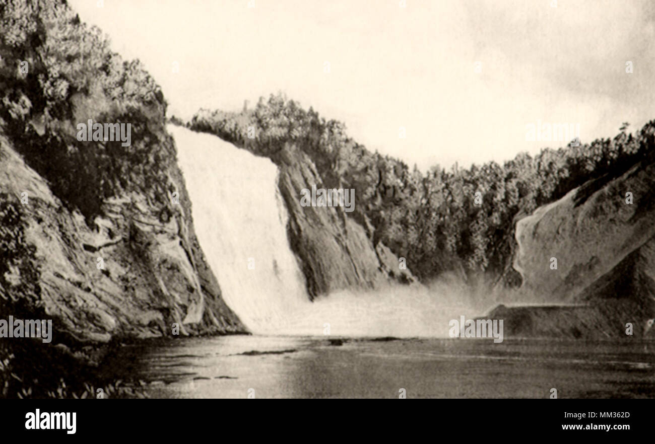 Montmorency Falls. Quebec. 1930 Stock Photo - Alamy
