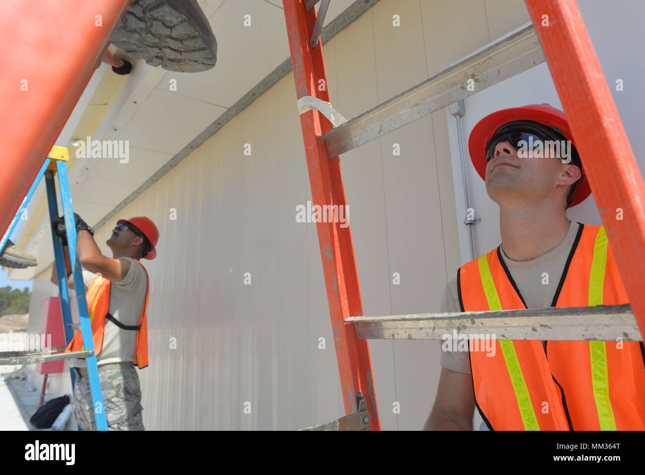 Staff Sergeant Scott Essenmacher from the 210th Red Horse Squadron, New ...