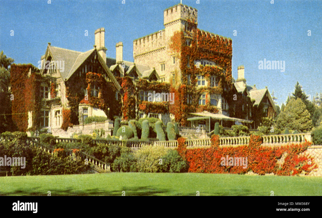 Hatley Castle. Victoria. 1950 Stock Photo - Alamy