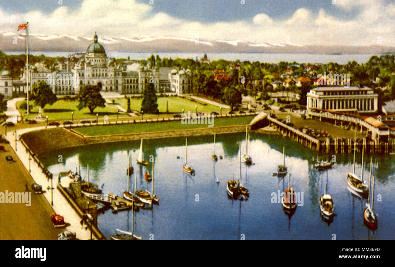 Parliament Buildings. Victoria. 1950 Stock Photo - Alamy