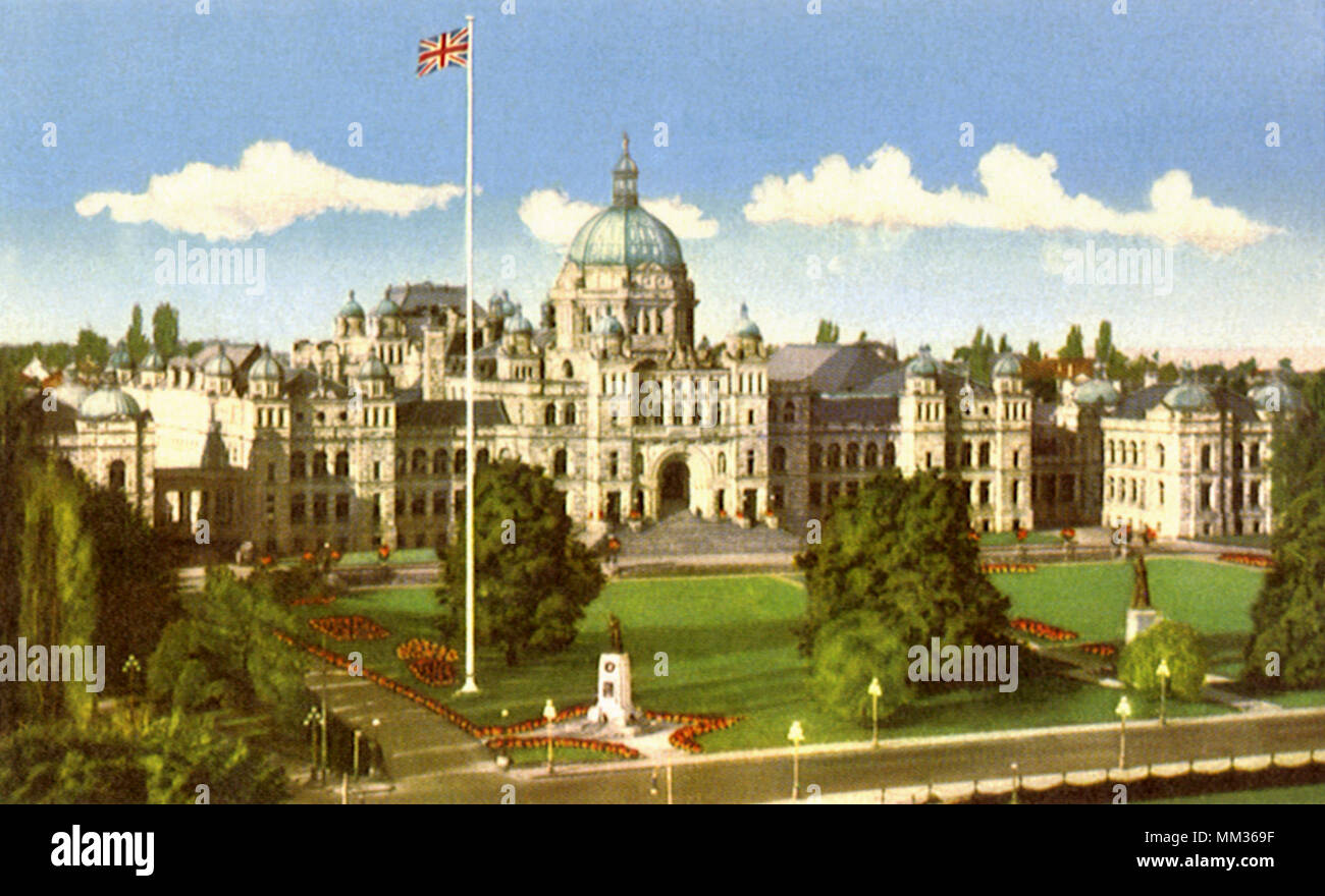 Parliament Building. Victoria. 1950 Stock Photo - Alamy
