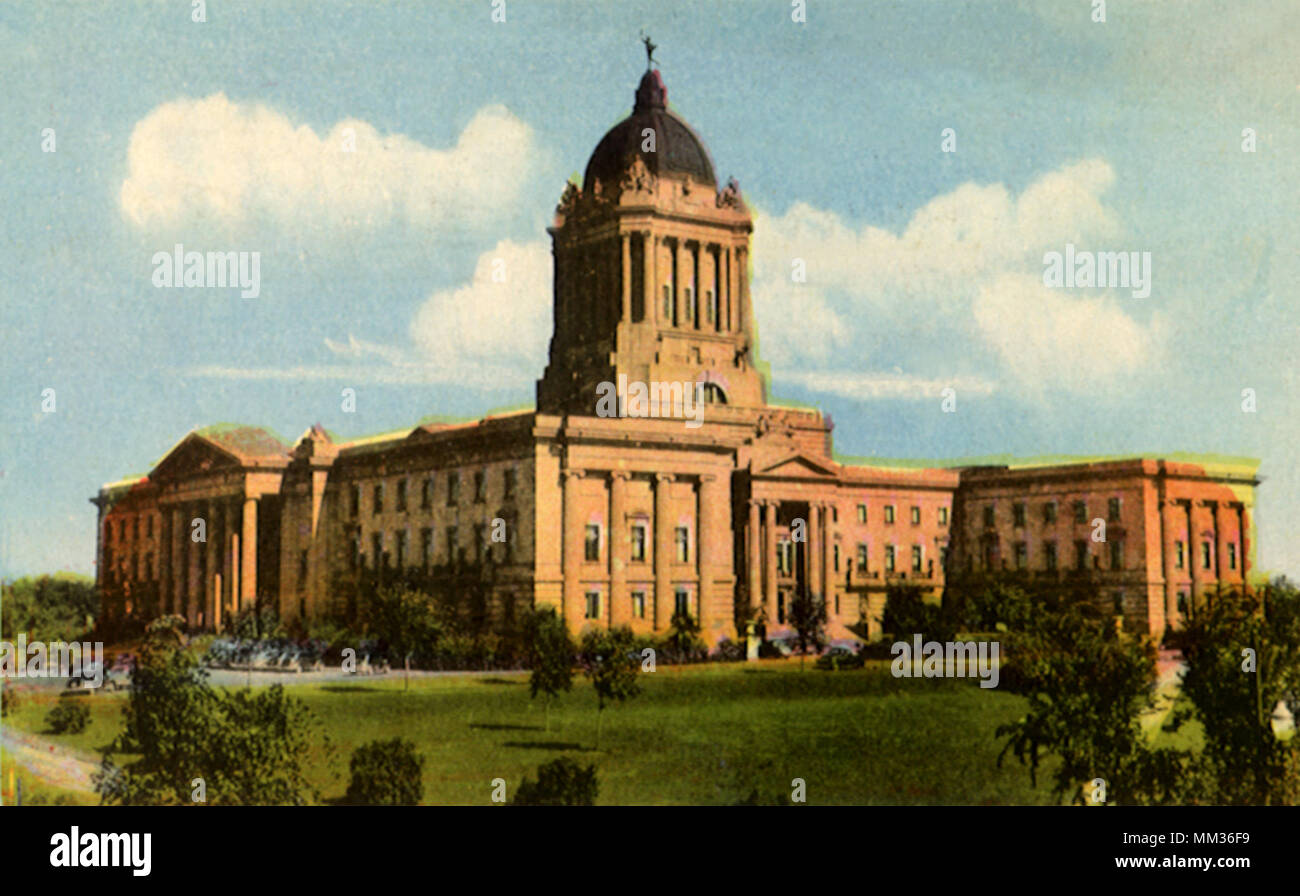 Legislative Building. Winnipeg. 1944 Stock Photo - Alamy