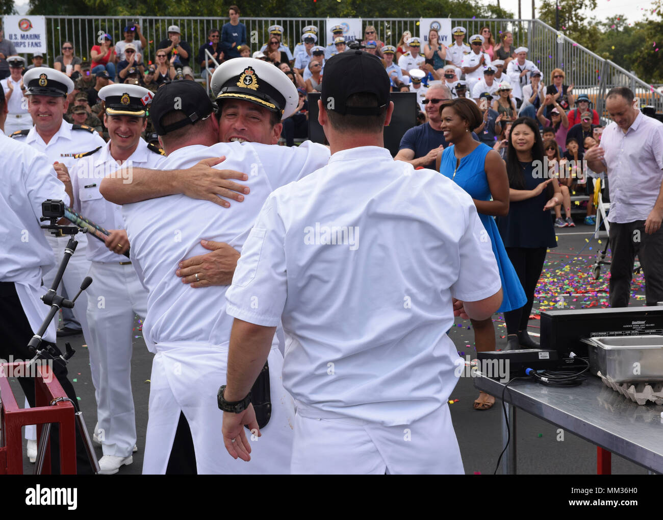 The Royal Canadian Navy culinary specialist team from HMCS Ottawa ...