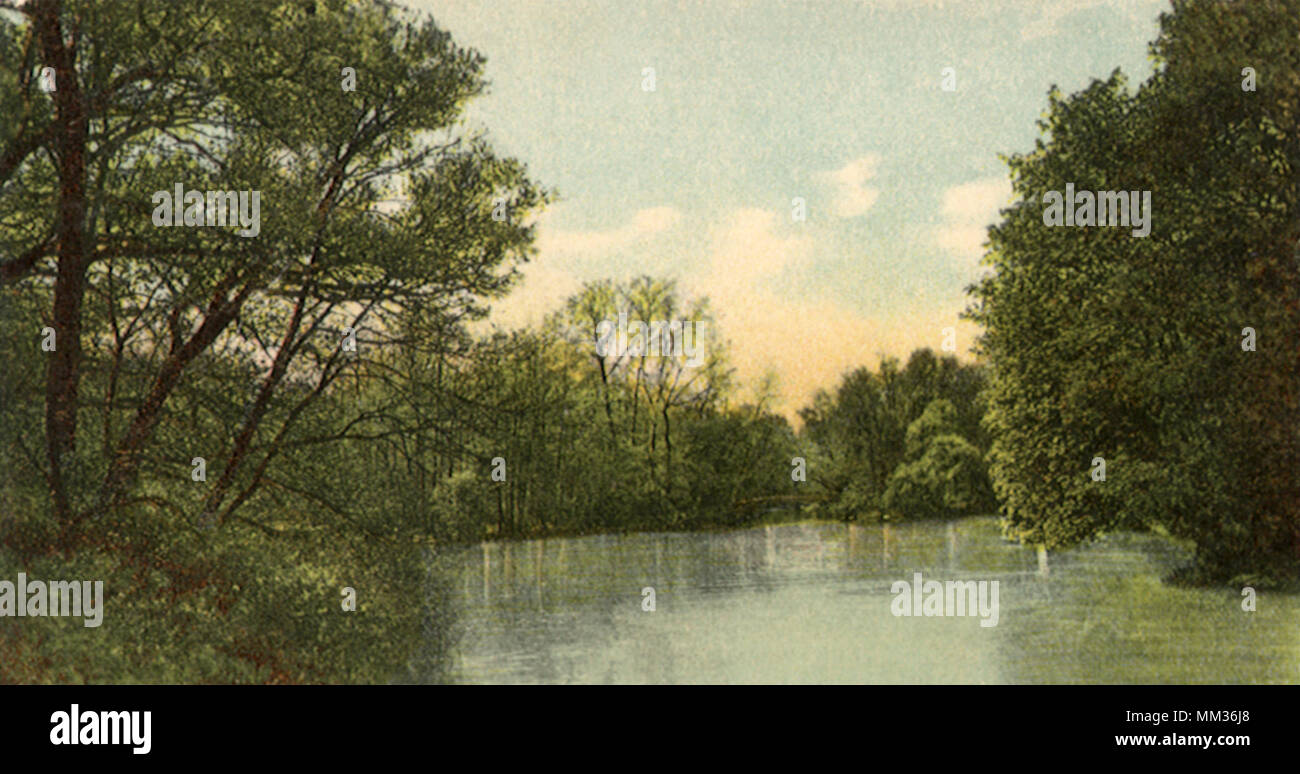 River and Trees. Berlin. 1906 Stock Photo - Alamy