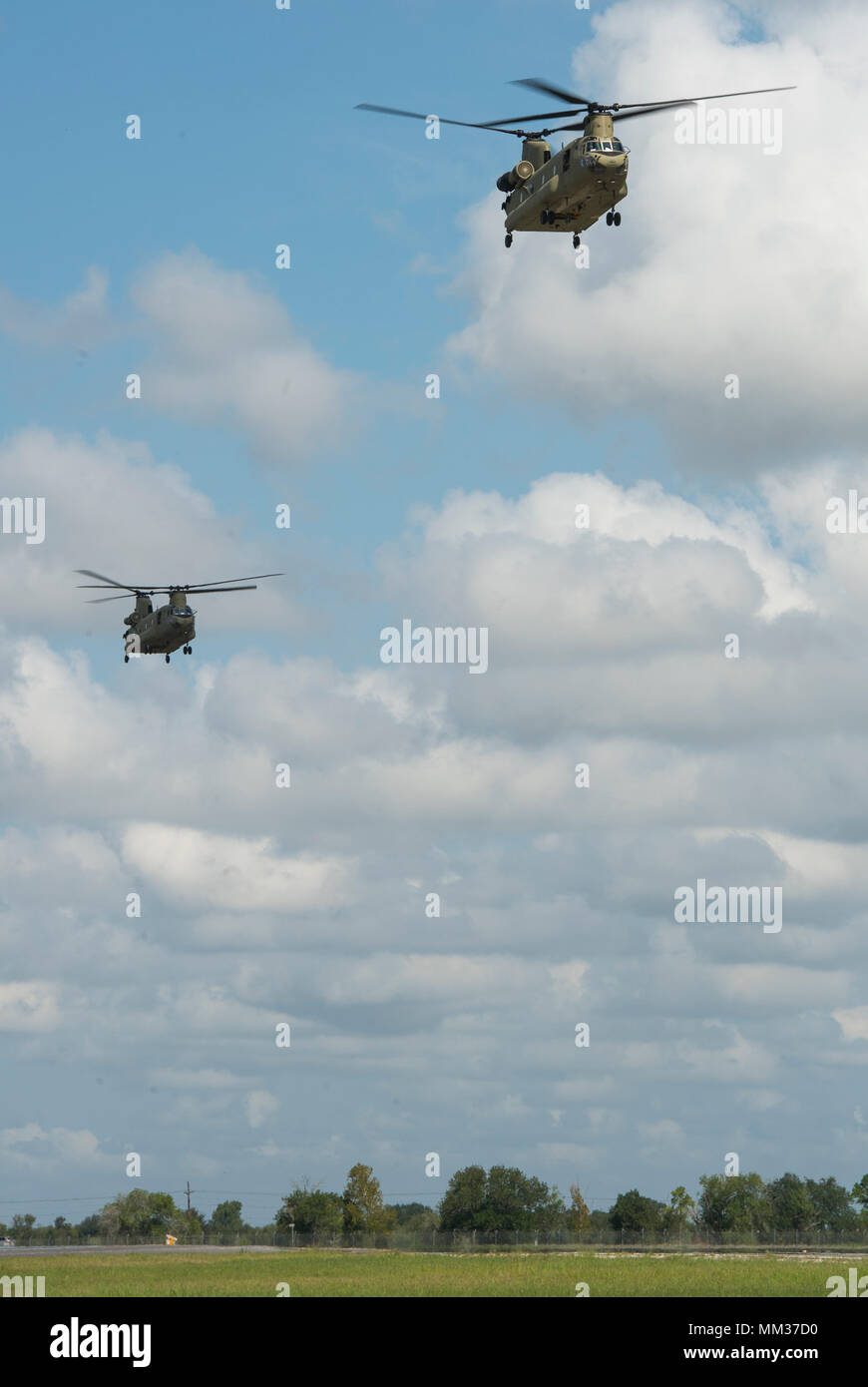 One of three CH-47 Chinook helicopters, 2d Battalion 501st Aviation ...