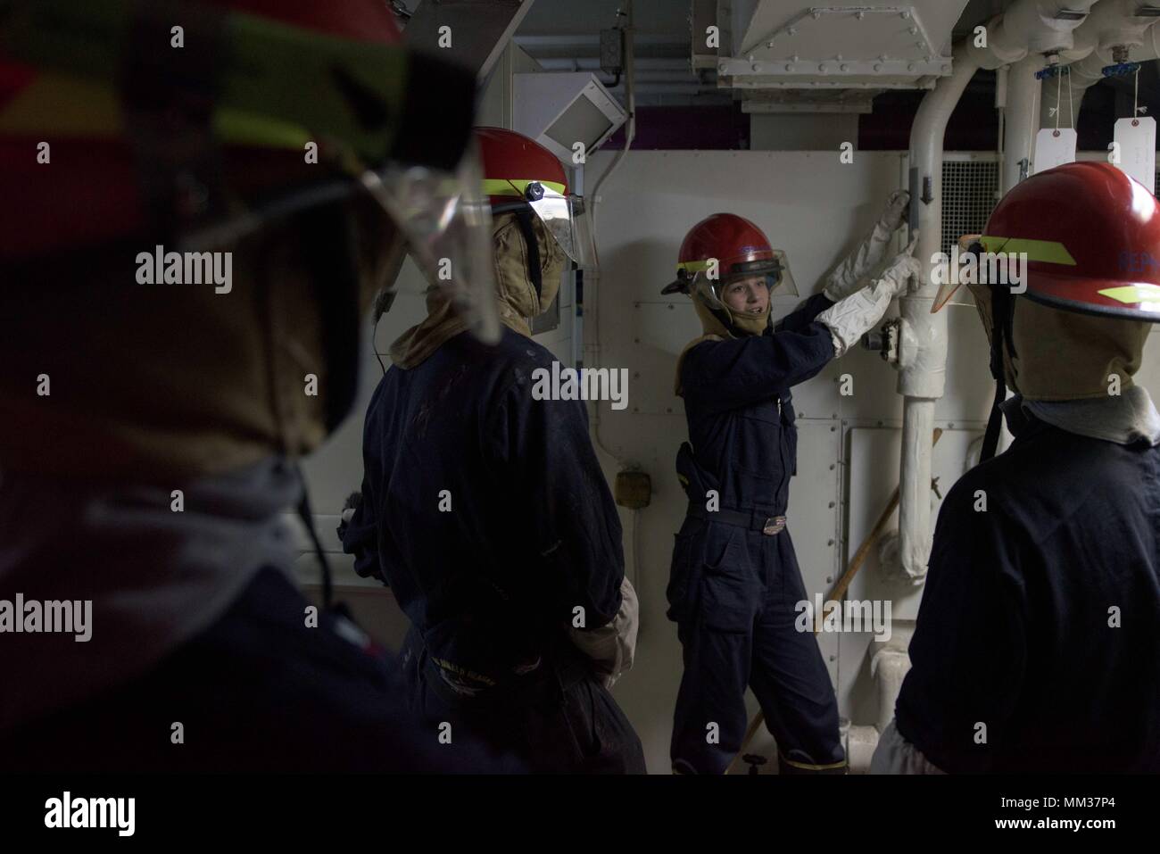 170903-N-PF593-023 YOKOSUKA, Japan (Sept. 3, 2017) Damage Controlman ...