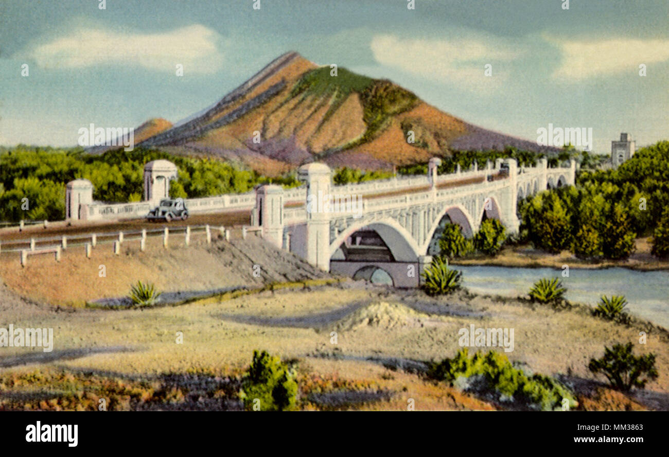 Bridge at U. S. Highway 80. Tempe. 1937 Stock Photo - Alamy